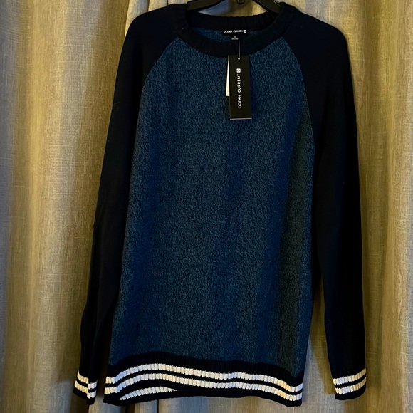Ocean Current | Sweaters | Mens Ocean Current Crew Neck Blue Sweater ...